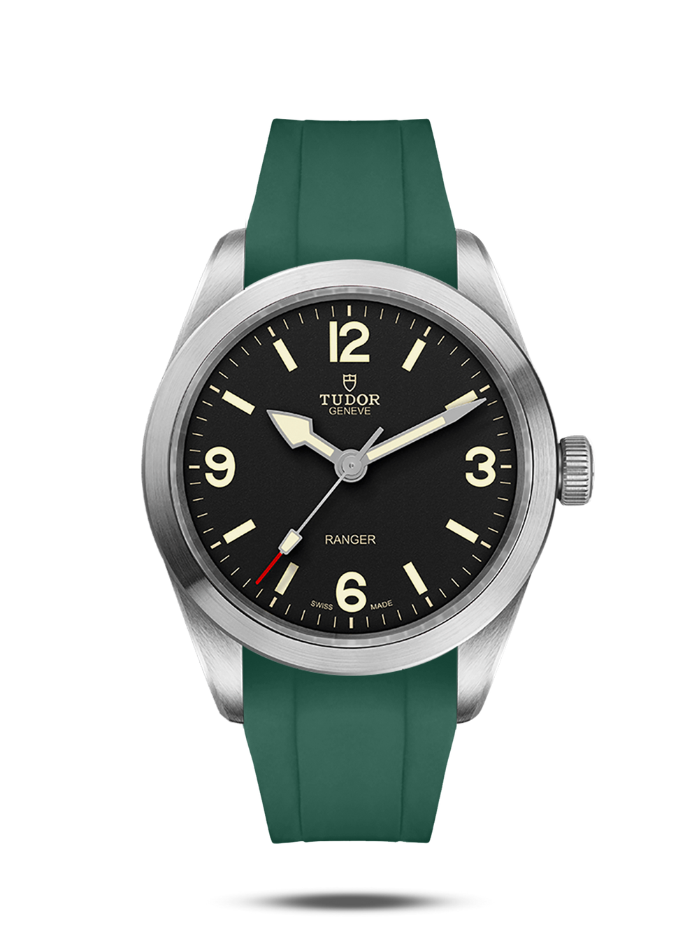Green Rubber Strap for Tudor Ranger - Vanguard Straps